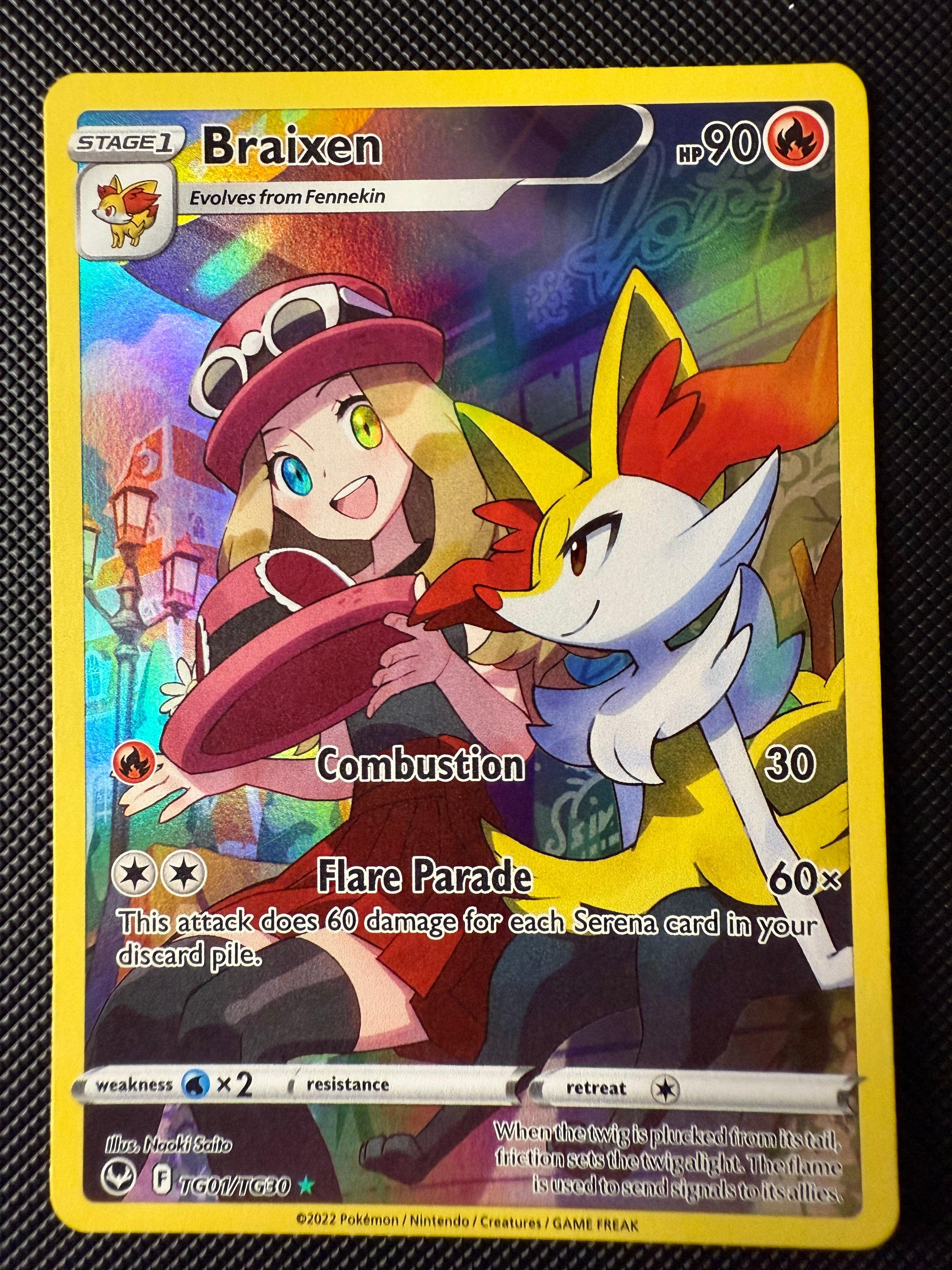 Pokemon Braixen TG01/TG30 Silver Tempest Trainer Gallery – Grand Line Collectibles