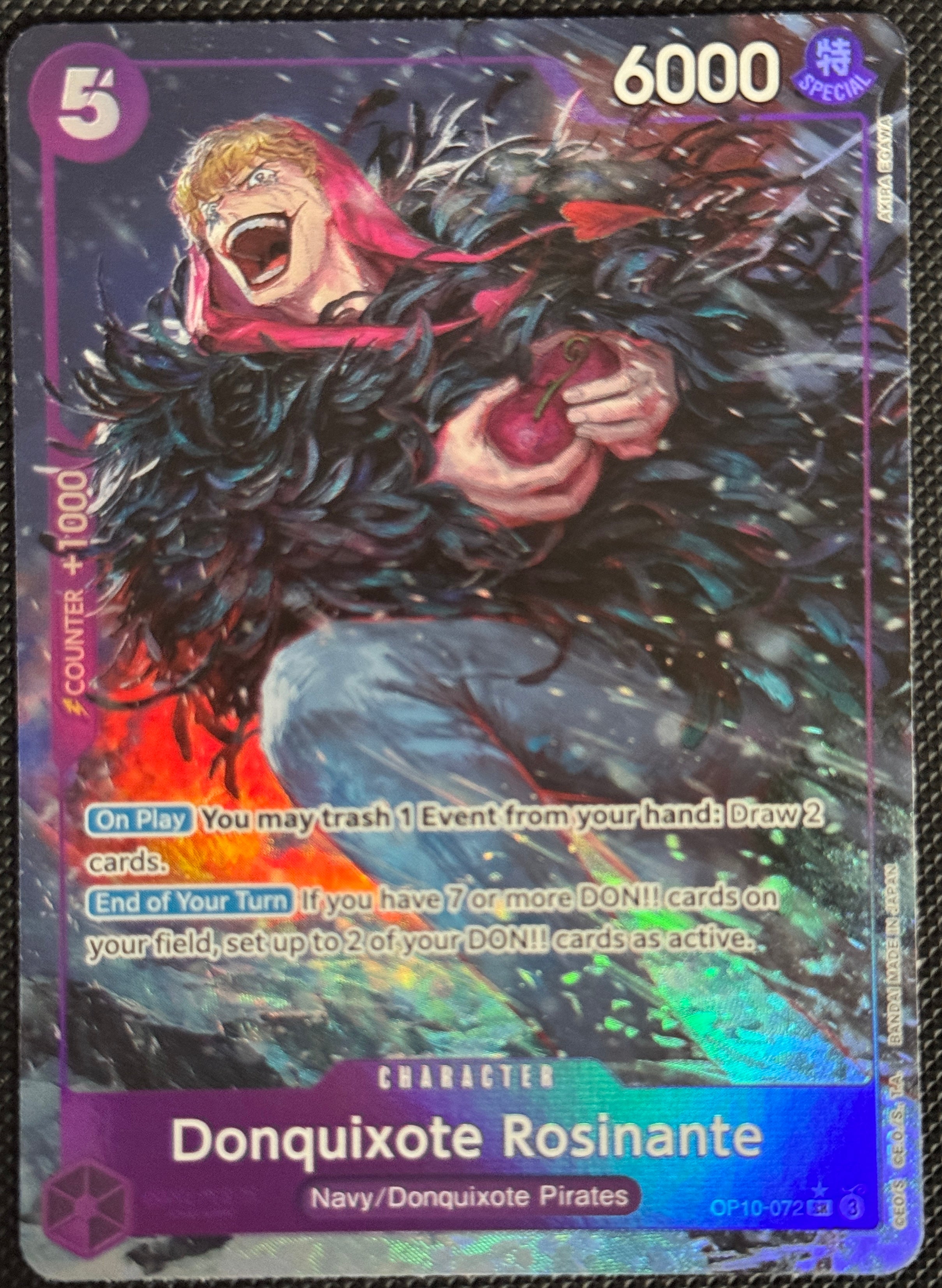 Donquixote Rosinante OP10-072 Parallel SR Royal Blood One Piece Card – Grand Line Collectibles
