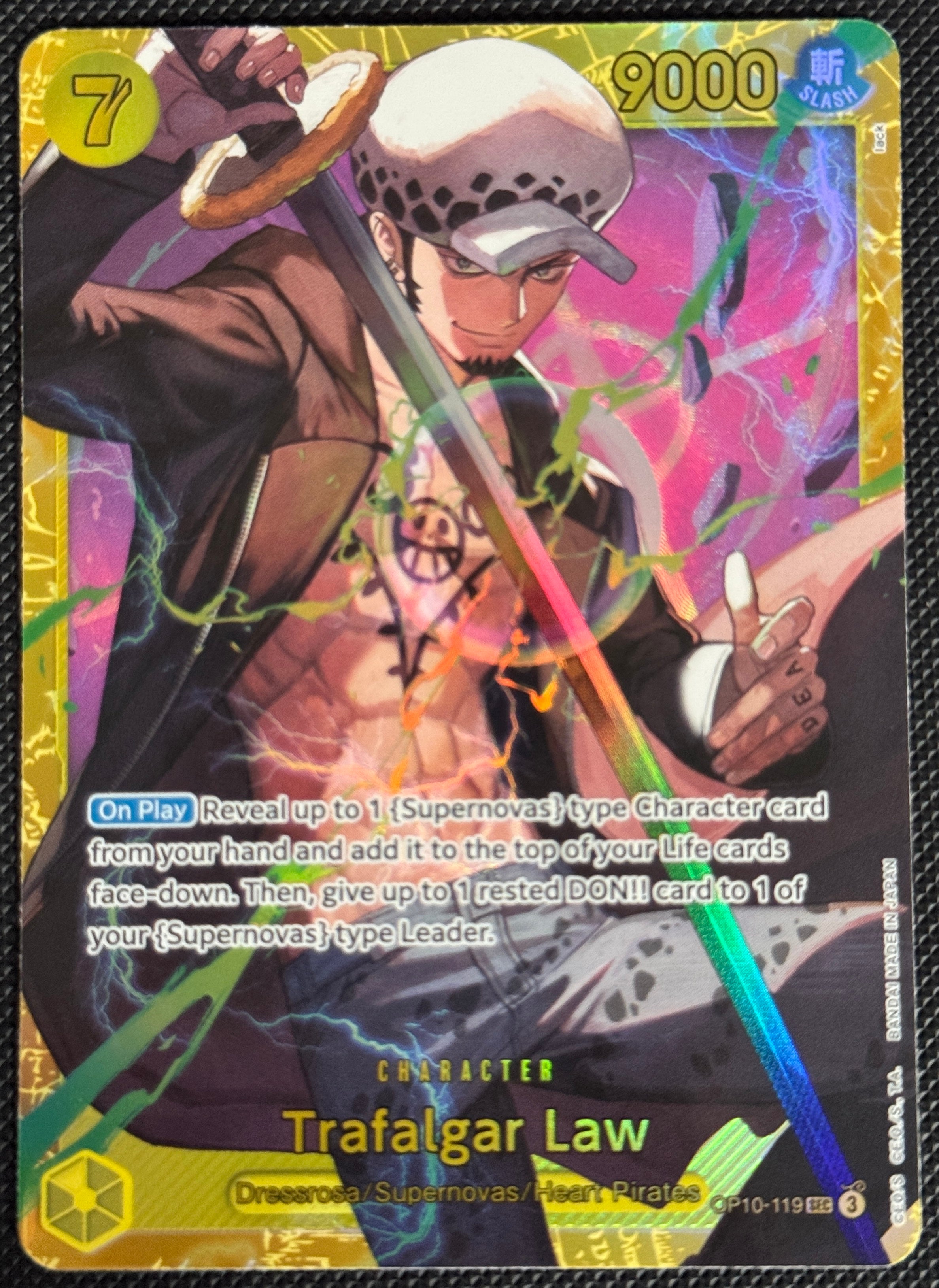 Trafalgar Law OP10-119 SEC Royal Blood One Piece Card – Grand Line Collectibles