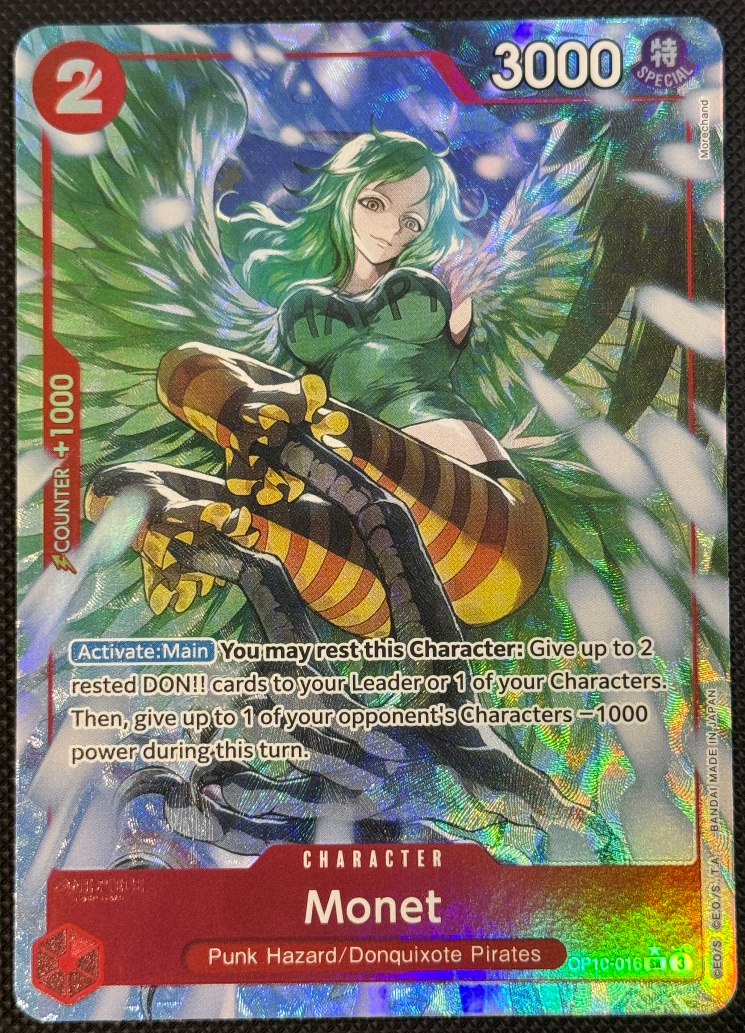 Monet OP10-016 Parallel SR Royal Blood One Piece Card – Grand Line Collectibles