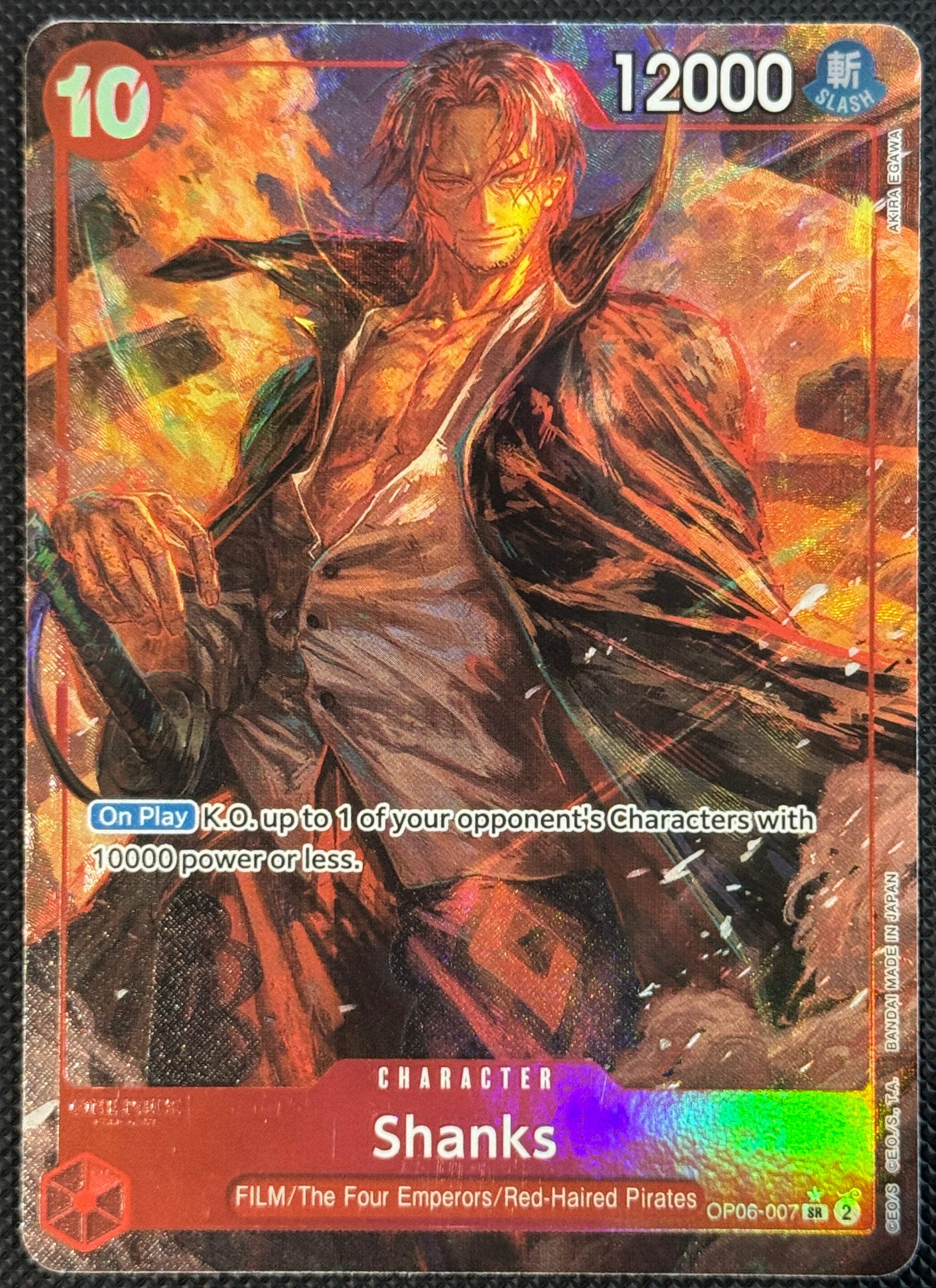 Shanks OP06-007 Parallel SR Wings of Captain One Piece Card – Grand Line Collectibles