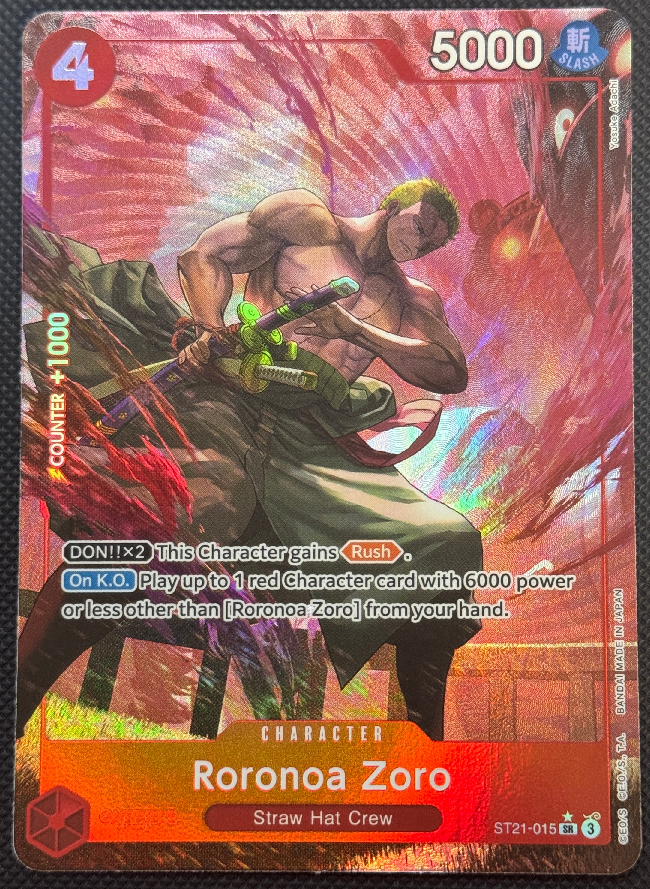 Roronoa Zoro ST21-015 Parallel SR EX Gears ST21 One Piece Card – Grand Line Collectibles