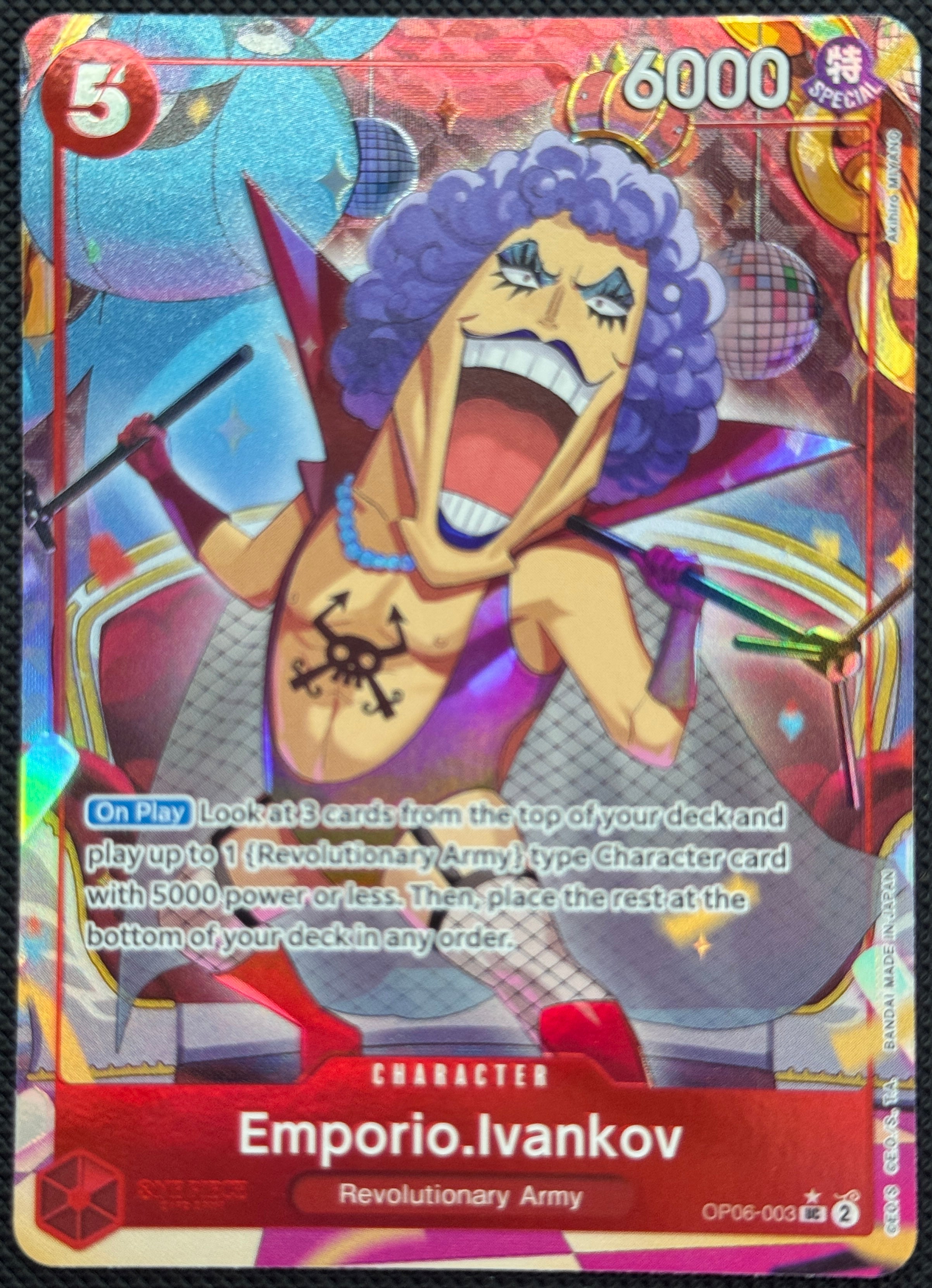Emporio Ivankov OP06-003 Full Art UC The Best One Piece Card – Grand Line Collectibles