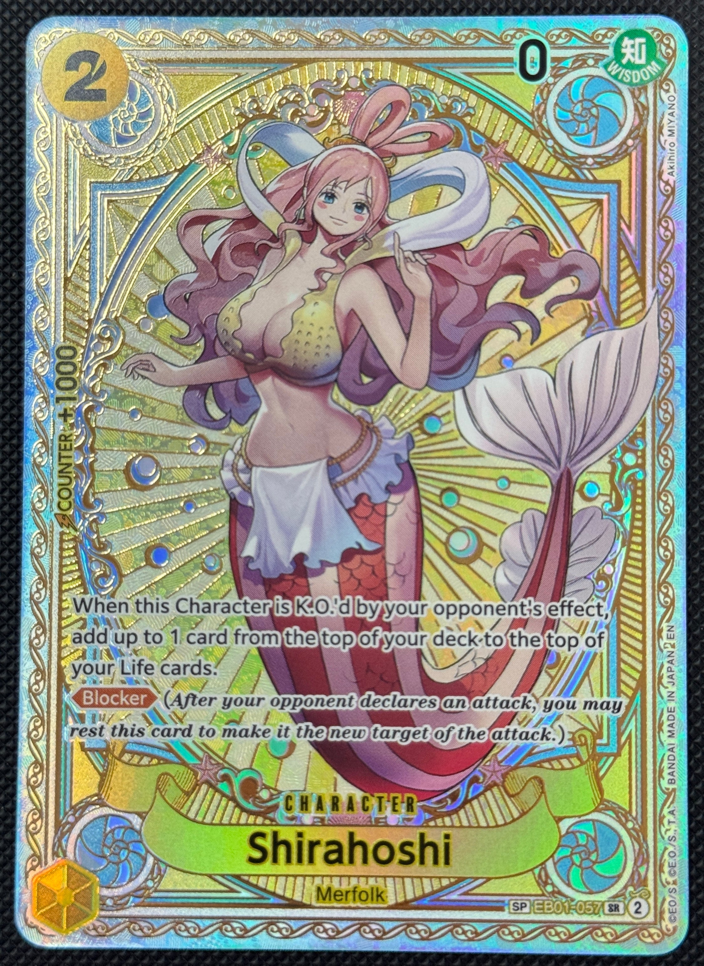 Shirahoshi EB01-057 SP A Fist Of Divine Speed One Piece Card – Grand Line Collectibles