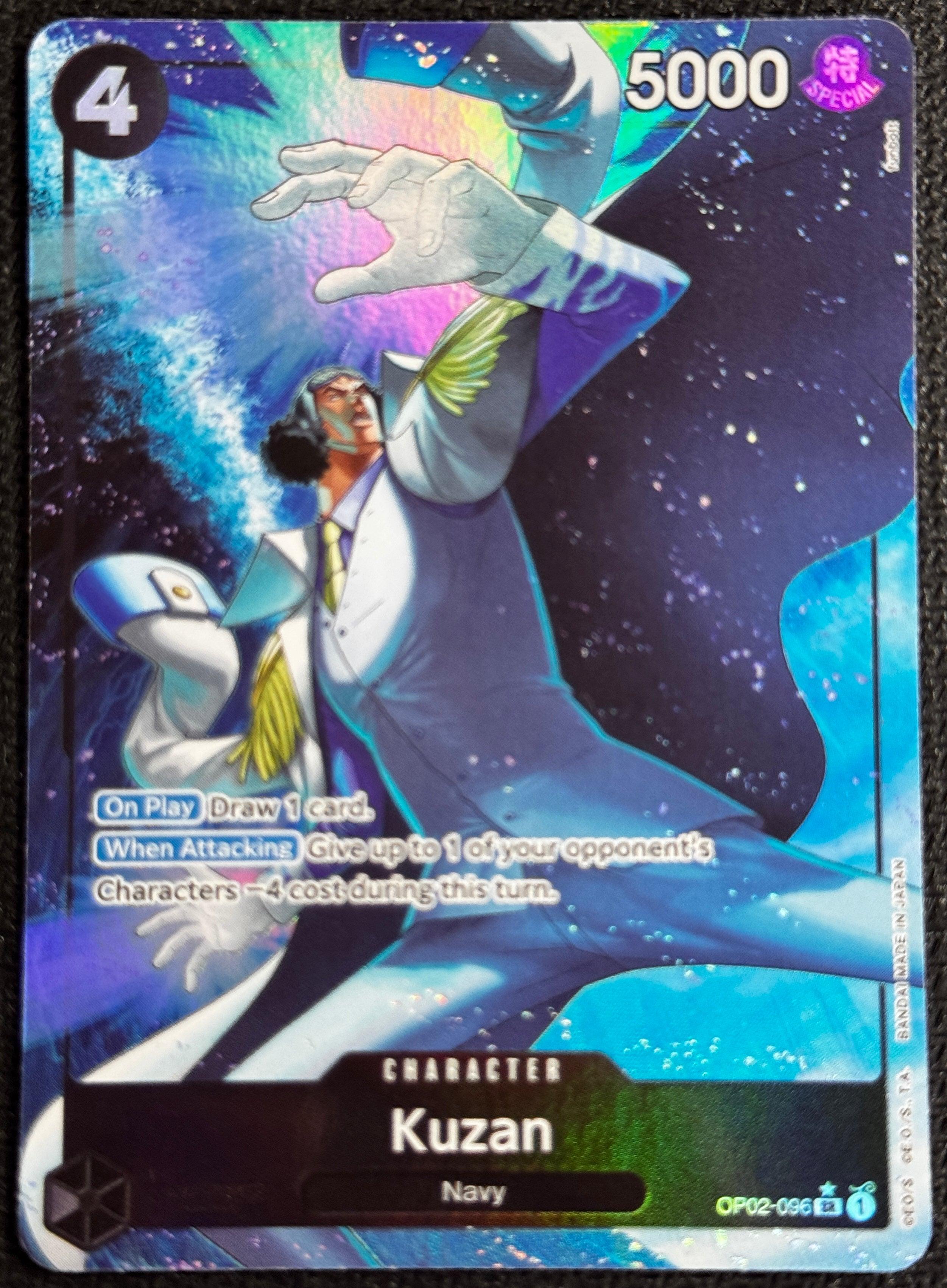 Kuzan OP02-096 Parallel SR The Best One Piece Card | Grand Line Collectibles