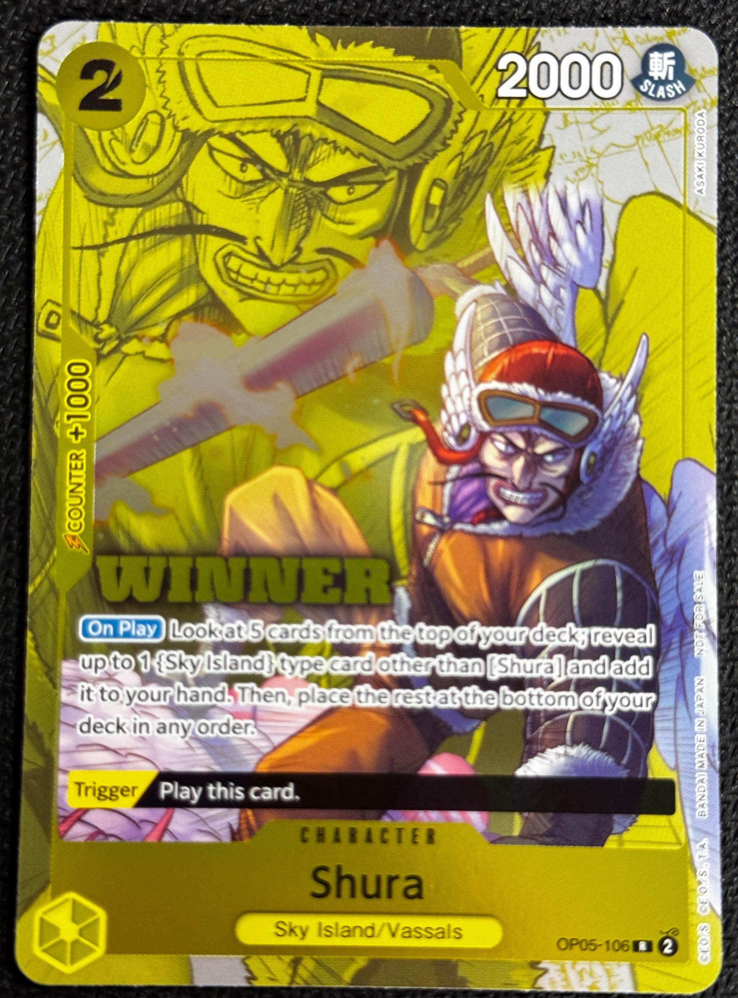 Shura OP05-106 R Winner Promo One Piece Card – Grand Line Collectibles