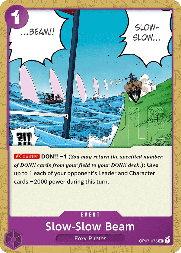 Slow-Slow Beam OP07-075 UC 500 Years Into The Future One Piece Card – Grand Line Collectibles