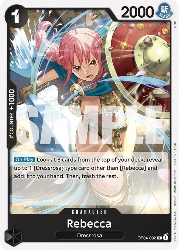 Rebecca (Tournament Pack 2025 Vol. 2) OP04-092 One Piece Promotion ...