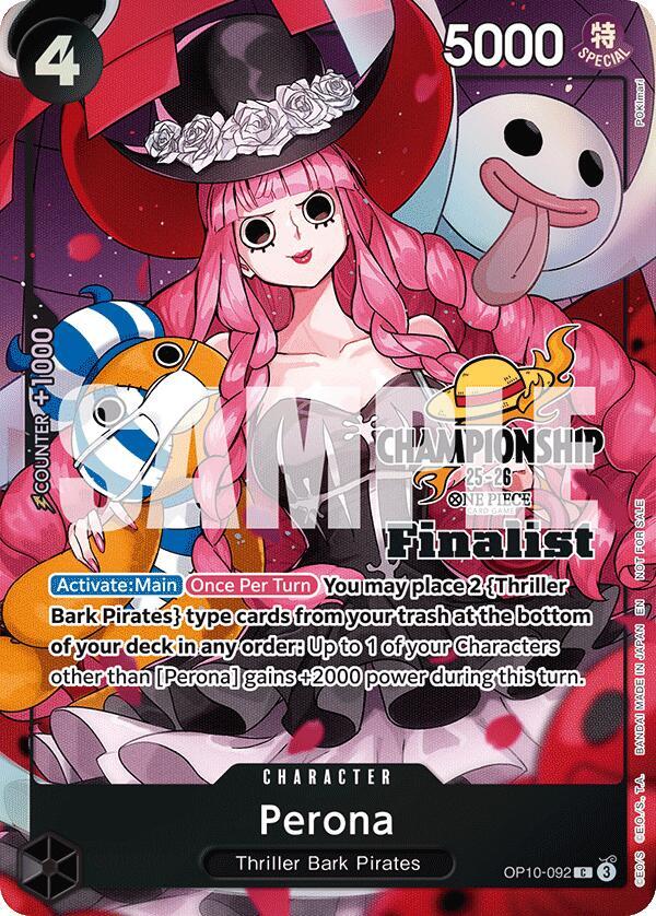 Perona (CS 25-26 Finalist Card Set 1) OP10-092 One Piece Promotion ...