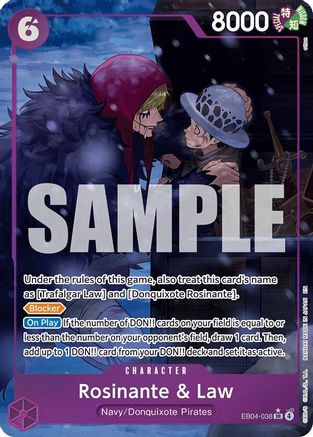 Rosinante & Law (Alternate Art) EB04-038 The Azure Sea's Seven One ...