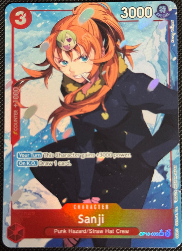 Sanji OP10-005 Parallel SR Royal Blood One Piece Card – Grand Line Collectibles