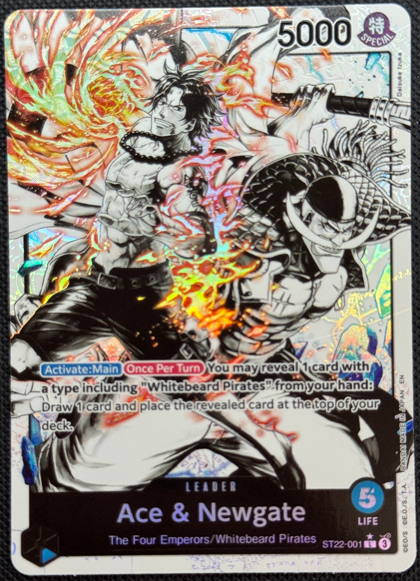 Ace & Newgate ST22-001 Parallel L Blue Ace & Newgate ST22 One Piece Ca – Grand Line Collectibles