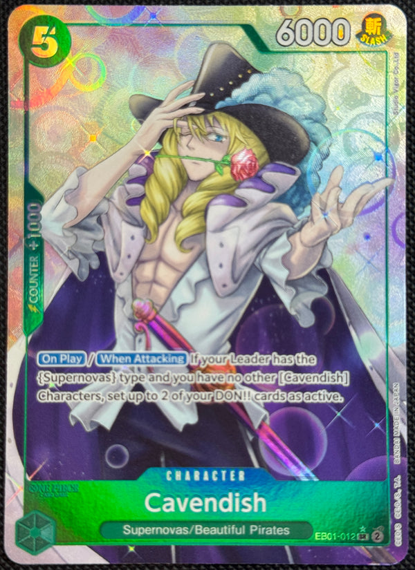 Cavendish EB01-012 Parallel SR Memorial Collection One Piece Card – Grand Line Collectibles