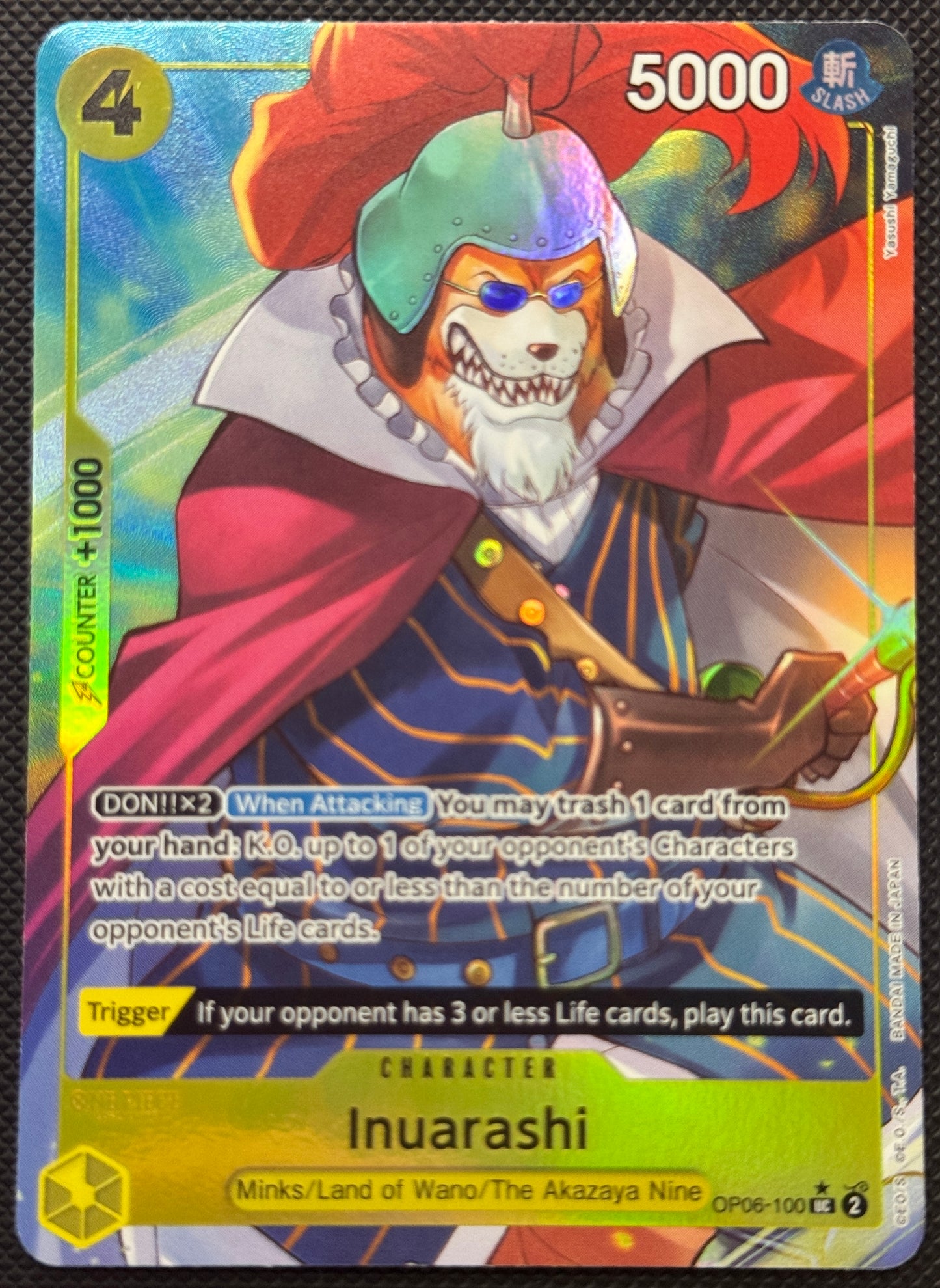 Inuarashi OP06-100 Full Art UC The Best One Piece Card – Grand Line Collectibles
