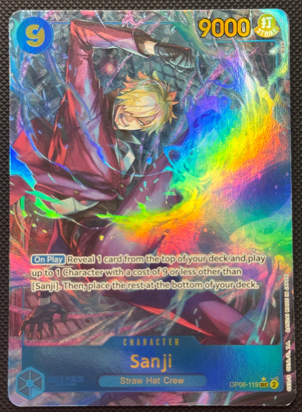 Sanji OP06-119 Parallel SEC Wings Of The Captain One Piece Card – Grand Line Collectibles