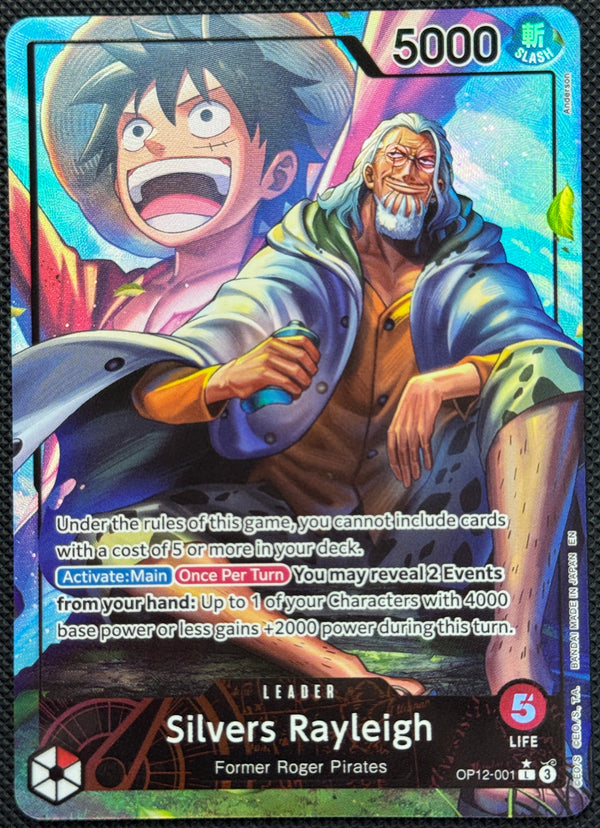 Silvers Rayleigh OP12-001 Parallel L Legacy Of The Master One Piece Ca – Grand Line Collectibles