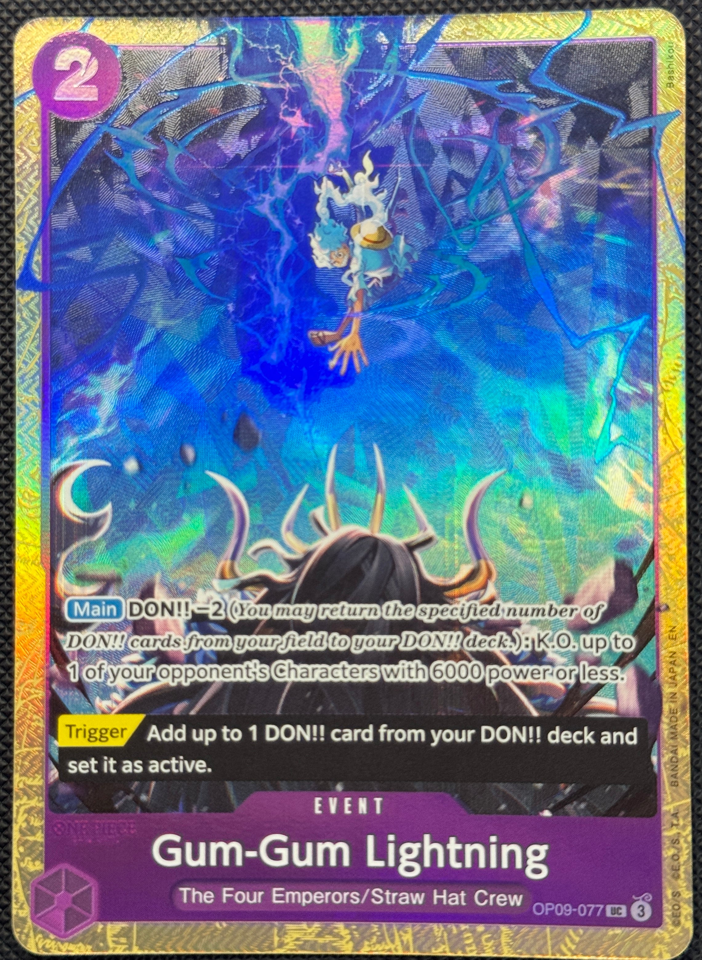 Gum Gum Lightning OP09-077 Parallel UC Premium Card Collection Best Se – Grand Line Collectibles