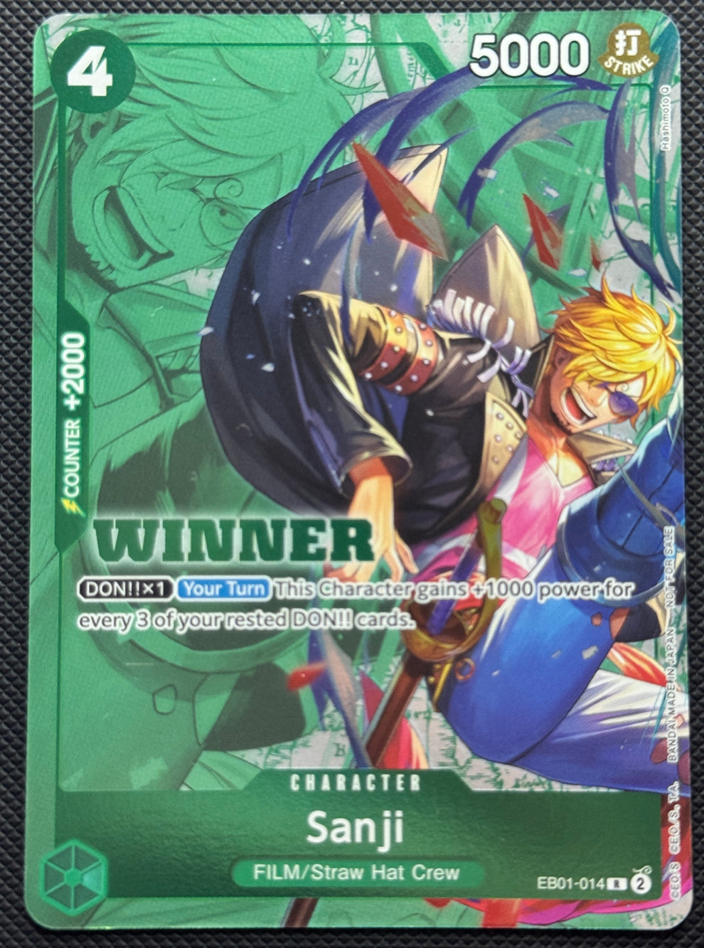 Sanji EB01-014 R Winner Tournament Pack Vol.1 2025 One Piece Card – Grand Line Collectibles