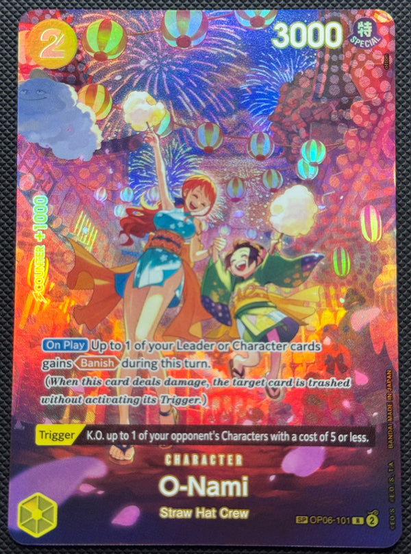 O-Nami OP06-101 SP 500 Years Into The Future One Piece Card – Grand Line Collectibles