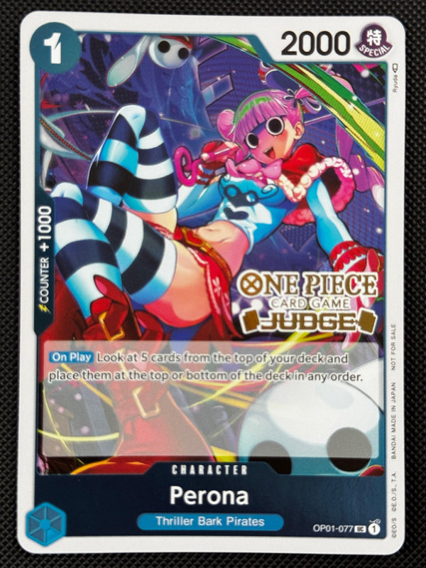 Perona OP01-077 Judge Promo One Piece Card – Grand Line Collectibles