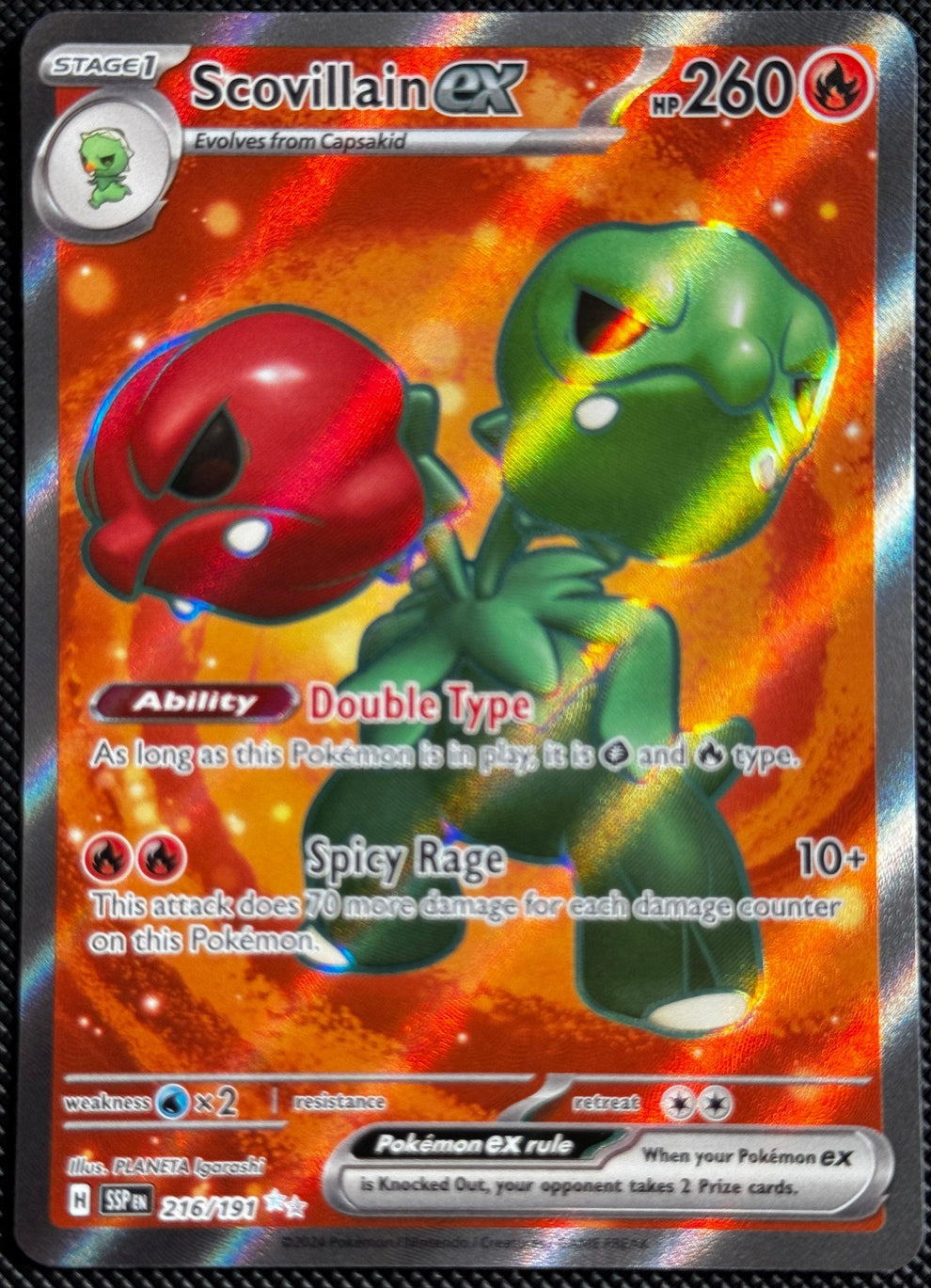 Pokemon Scovillain ex 216/191 Ultra Rare Surging Sparks – Grand Line ...