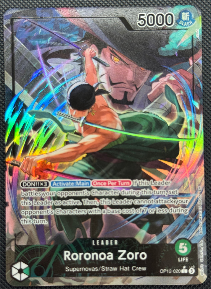 Roronoa Zoro OP12-020 Parallel L Legacy Of The Master One Piece Card – Grand Line Collectibles